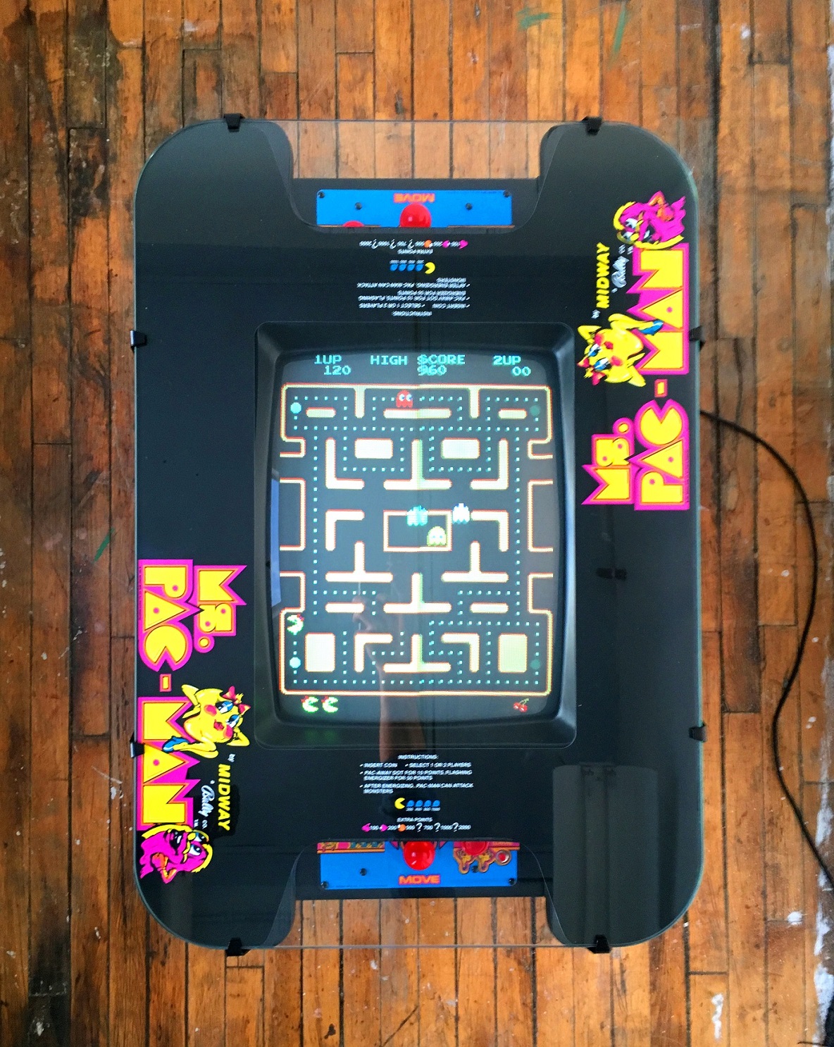 Ms. Pac-Man Cocktail Table Video Arcade Game for Sale- Black | Arcade ...