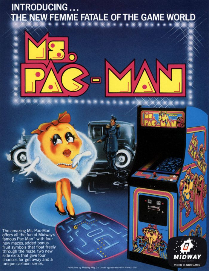 Ms. Pac-Man Cocktail Table Video Arcade Game for Sale- Black | Arcade ...