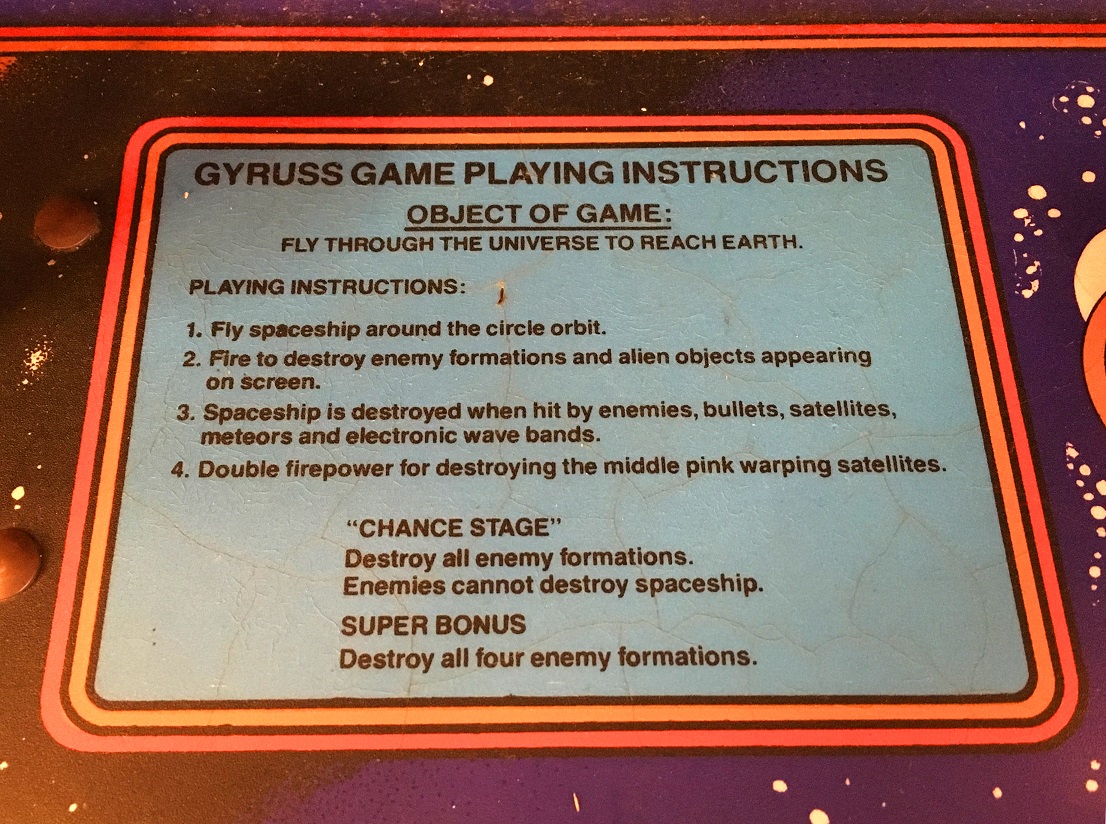 Gyruss Video Arcade Game for Sale | Arcade Specialties Game Rentals