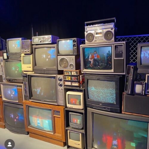Vintage TV Wall Prop Rentals | Arcade Specialties Game Rentals